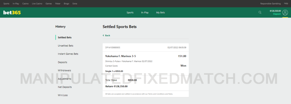 Manipulated Fixed Matches - Buy Football Fixed Matches, Reliable Fixed ...