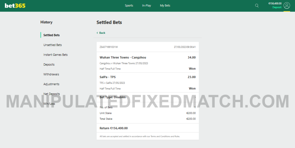 Manipulated Fixed Matches - Buy Football Fixed Matches, Reliable Fixed ...